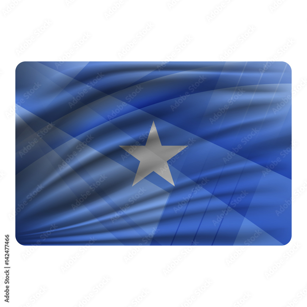 National flag of Somalia in modern design style. Stock Vector | Adobe Stock