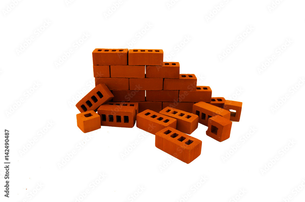 Scattered bricks Stock Photo | Adobe Stock