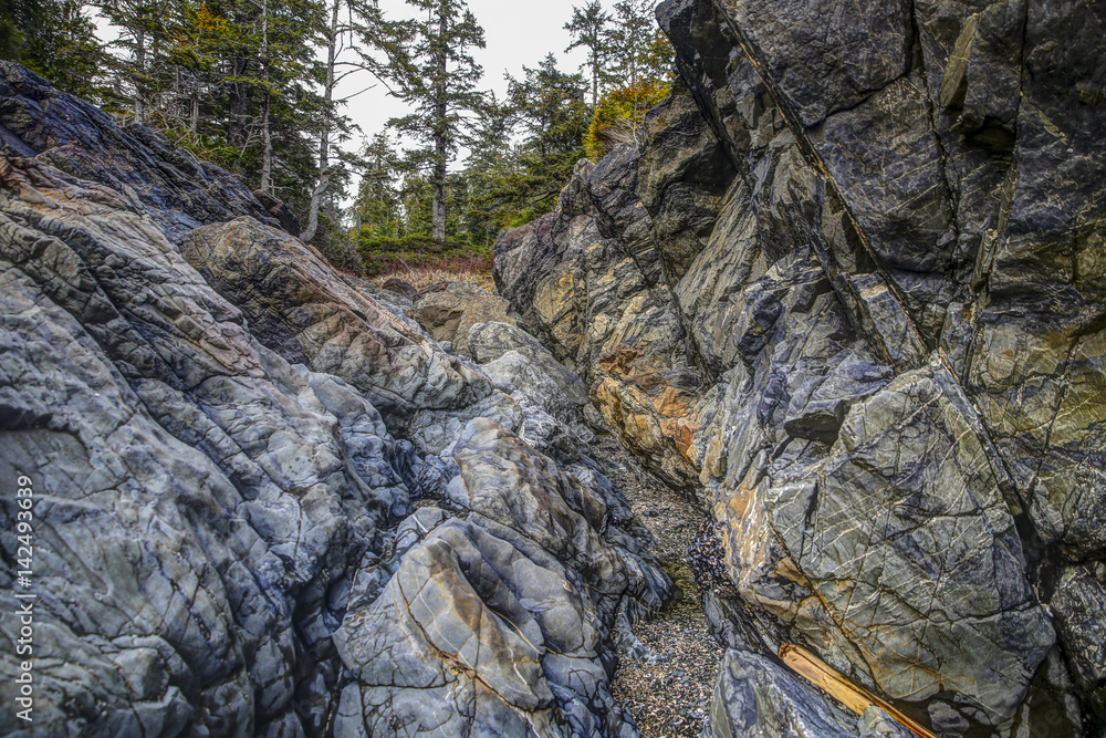 Shoreline cliffs Stock Photo | Adobe Stock