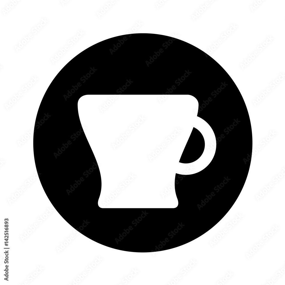 coffee cup silhouette isolated icon vector illustration design Stock ...