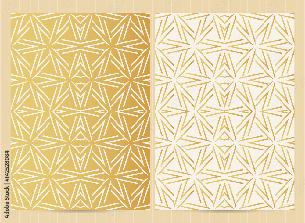 A4 size cards in golden color. Vector luxury templates for restaurant ...