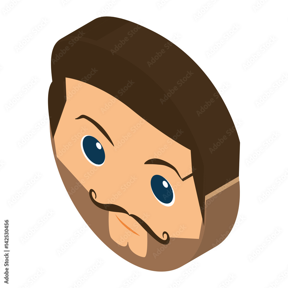 Isolated isometric avatar Stock Vector | Adobe Stock