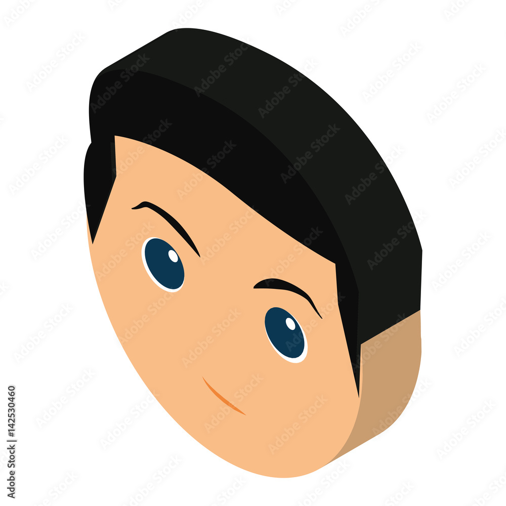 Isolated isometric avatar Stock Vector | Adobe Stock