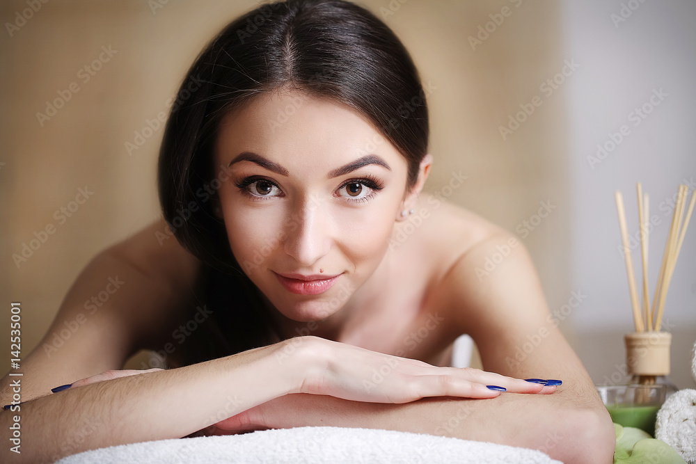 Body Care. Spa Woman. Beauty Treatment Concept. Beautiful Healthy ...
