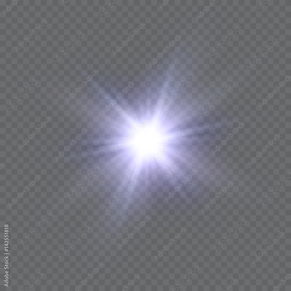 star on a transparent background,light effect,vector illustration ...