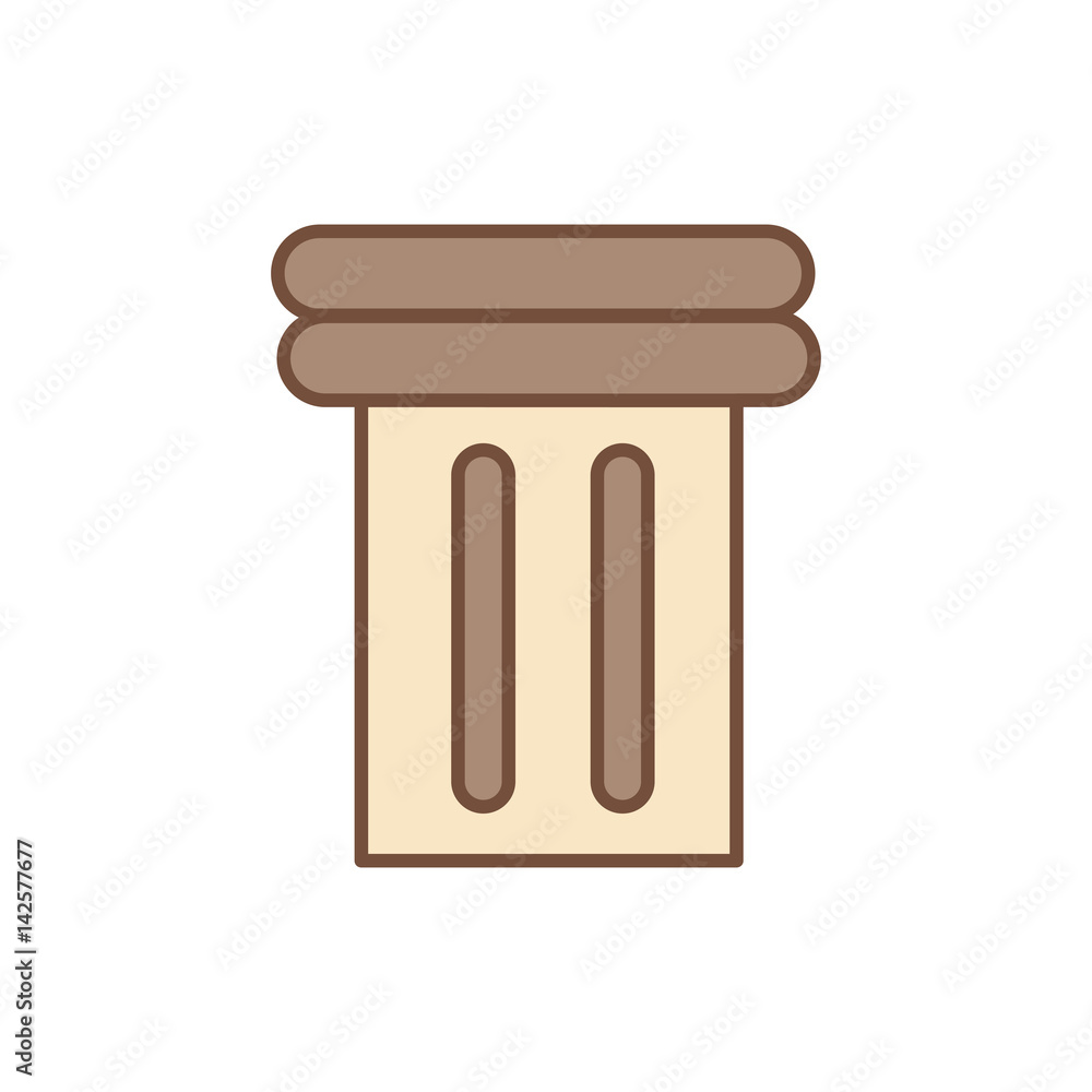 Ancient columns icon cartoon Stock Vector | Adobe Stock