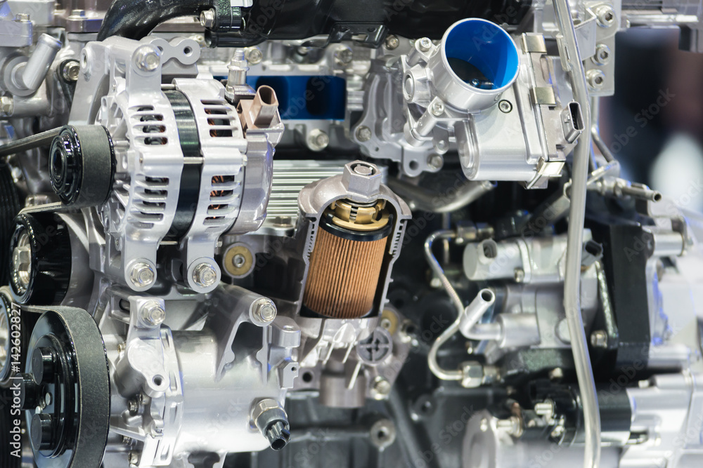 Diagram Of Where A Car Oil Filter Connects To Engine Main En