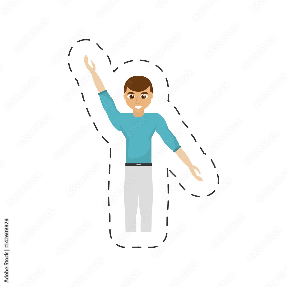 fun guy celebration happy vector illustration eps 10 Stock Vector ...