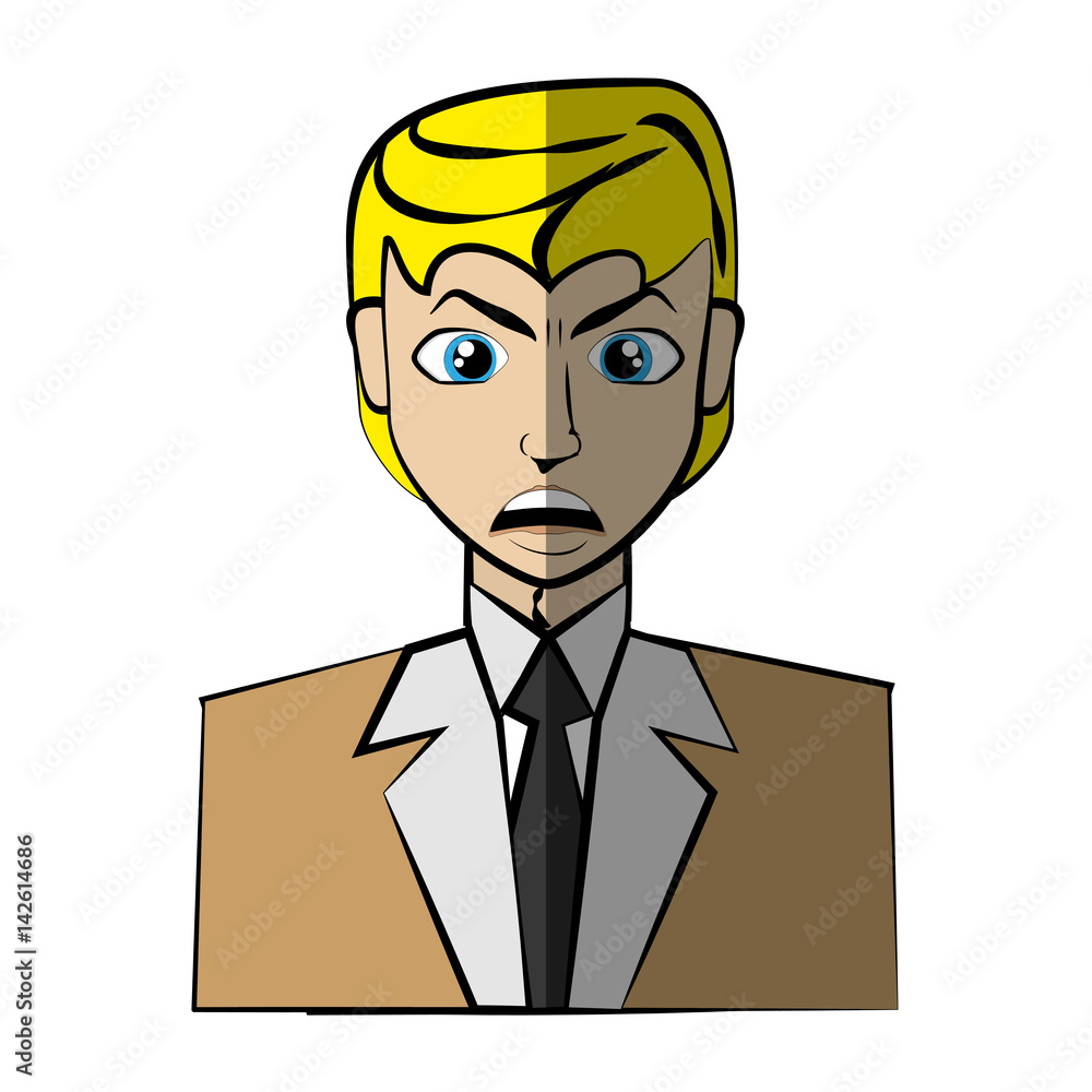 cartoon man character concept vector illustration eps 10 Stock Vector ...