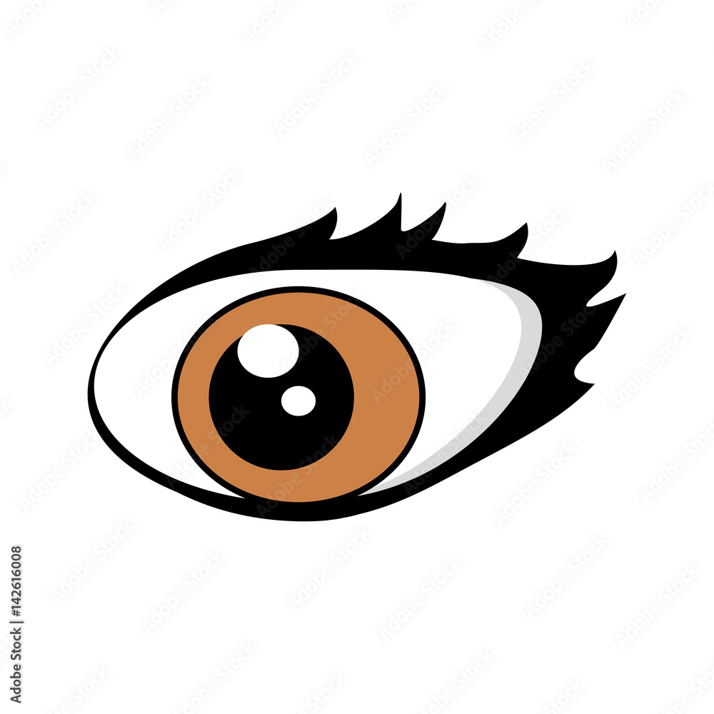 cartoon eyes comic expression vector illustration eps 10 Stock Vector ...