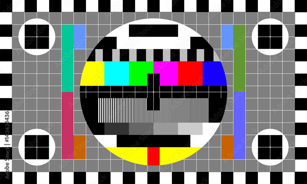 TV test image Stock Vector | Adobe Stock