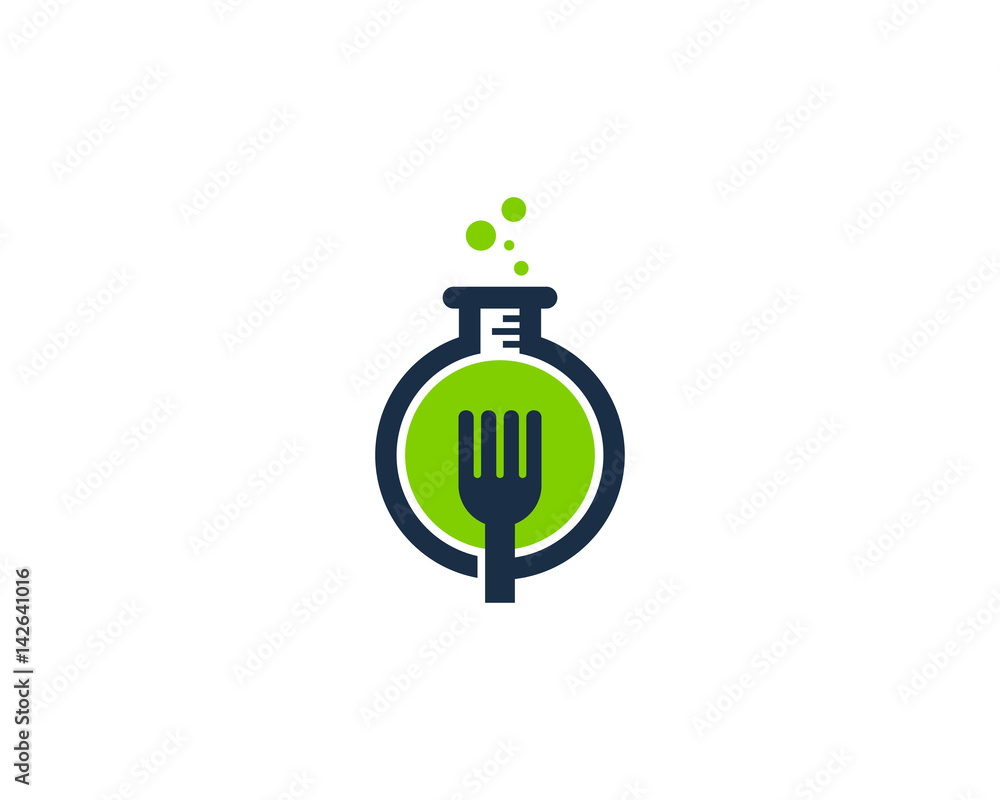 Science Food Lab Icon Logo Design Element Stock Vector | Adobe Stock