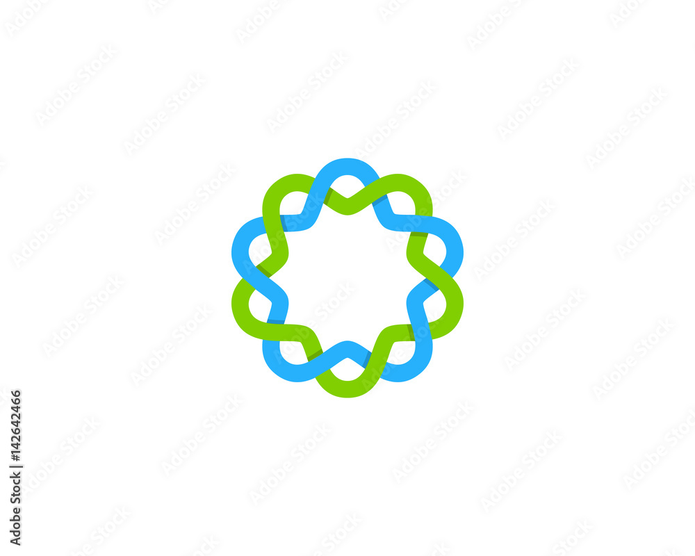 Star Link Icon Logo Design Element Stock Vector | Adobe Stock