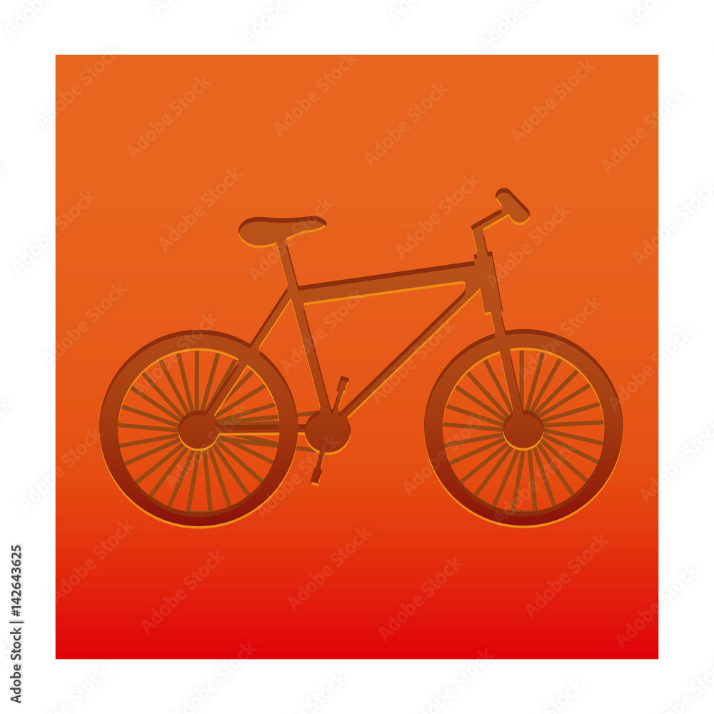 color background with carved bike vector illustration Stock Vector ...