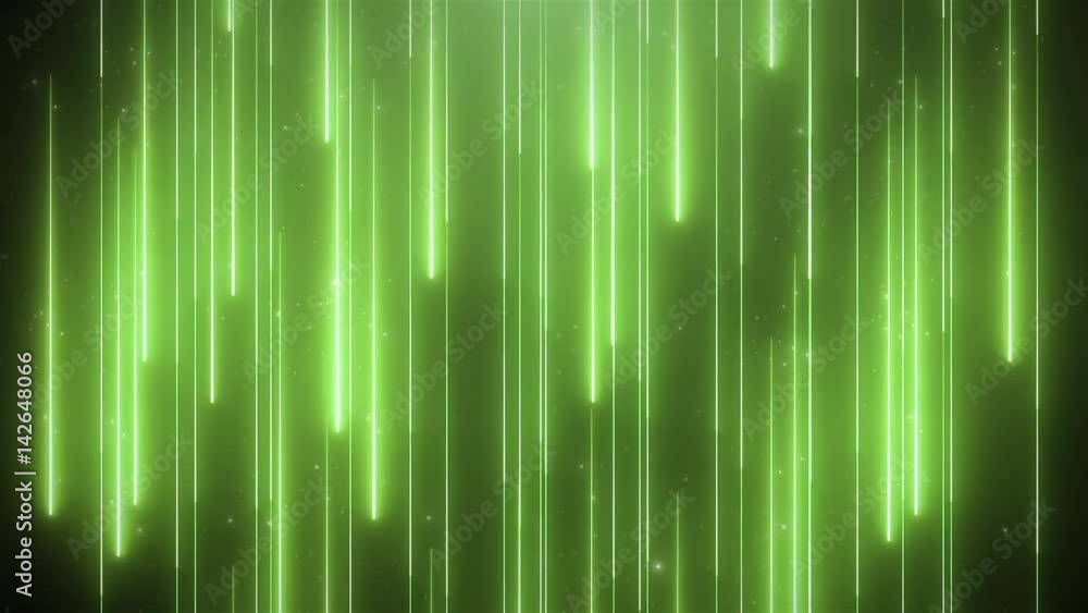 Neon green animation VJ background with shiny particles Stock Video ...