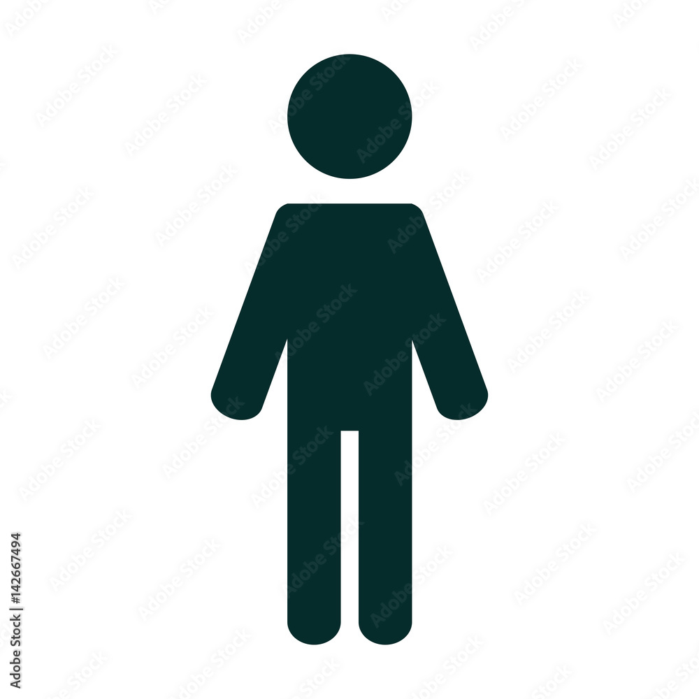 Poster Stick Figure illustration. Stick Man position icon. – Wall Art ...