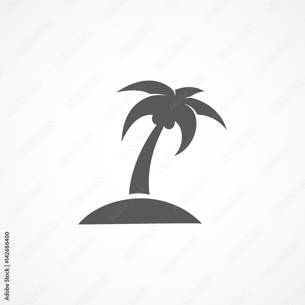 Island icon Stock Vector | Adobe Stock