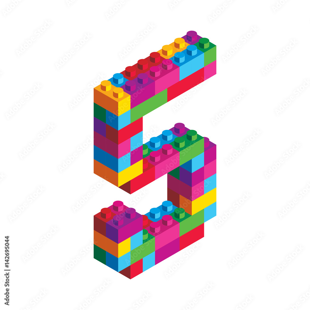 Isometric Alphabet Block Stock Vector | Adobe Stock