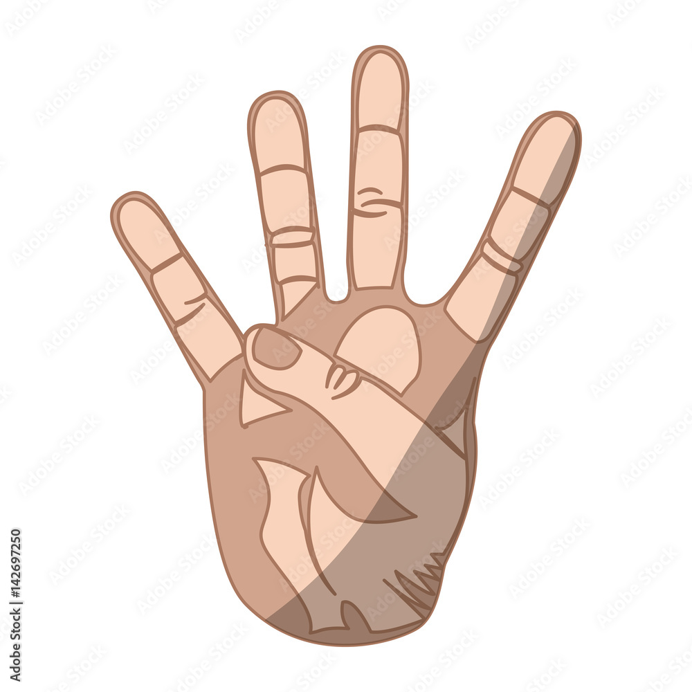 Four Finger Clipart