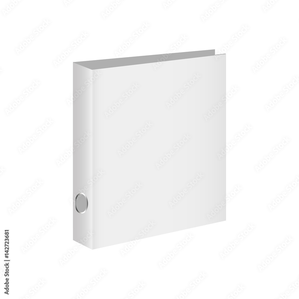 Blank book cover, binder or folder templates. Vector illustration Stock ...