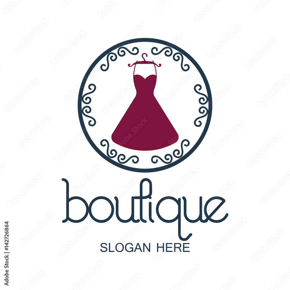 boutique logo with text space for your slogan / tagline, vector ...