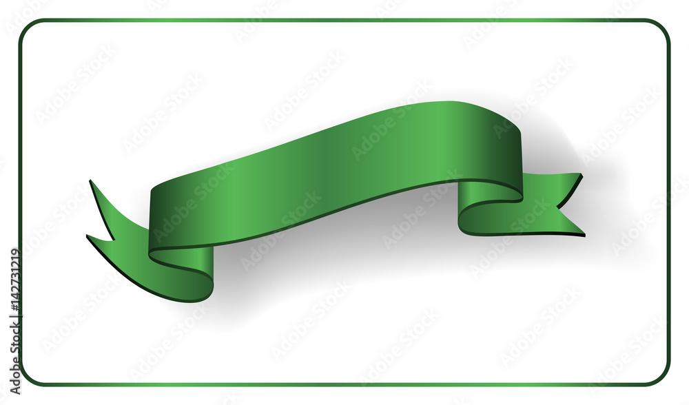 Green Scroll Banner