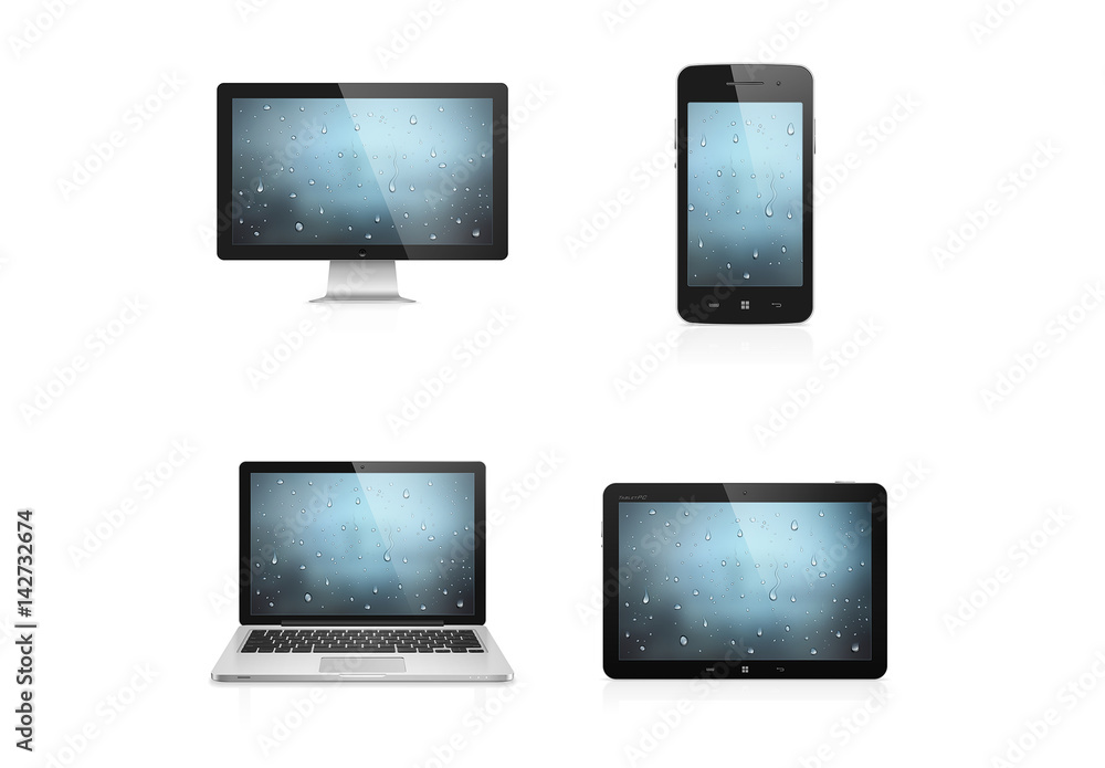 4 Photorealistic Device Icons 1 Stock Template | Adobe Stock