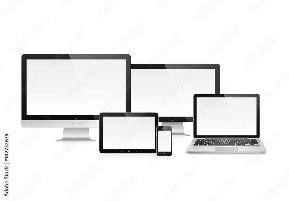 4 Photorealistic Device Icons 2 Stock Template | Adobe Stock