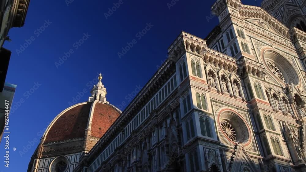 Vidéo Stock Florence, January 2017: Cathedral of Saint Mary of the ...