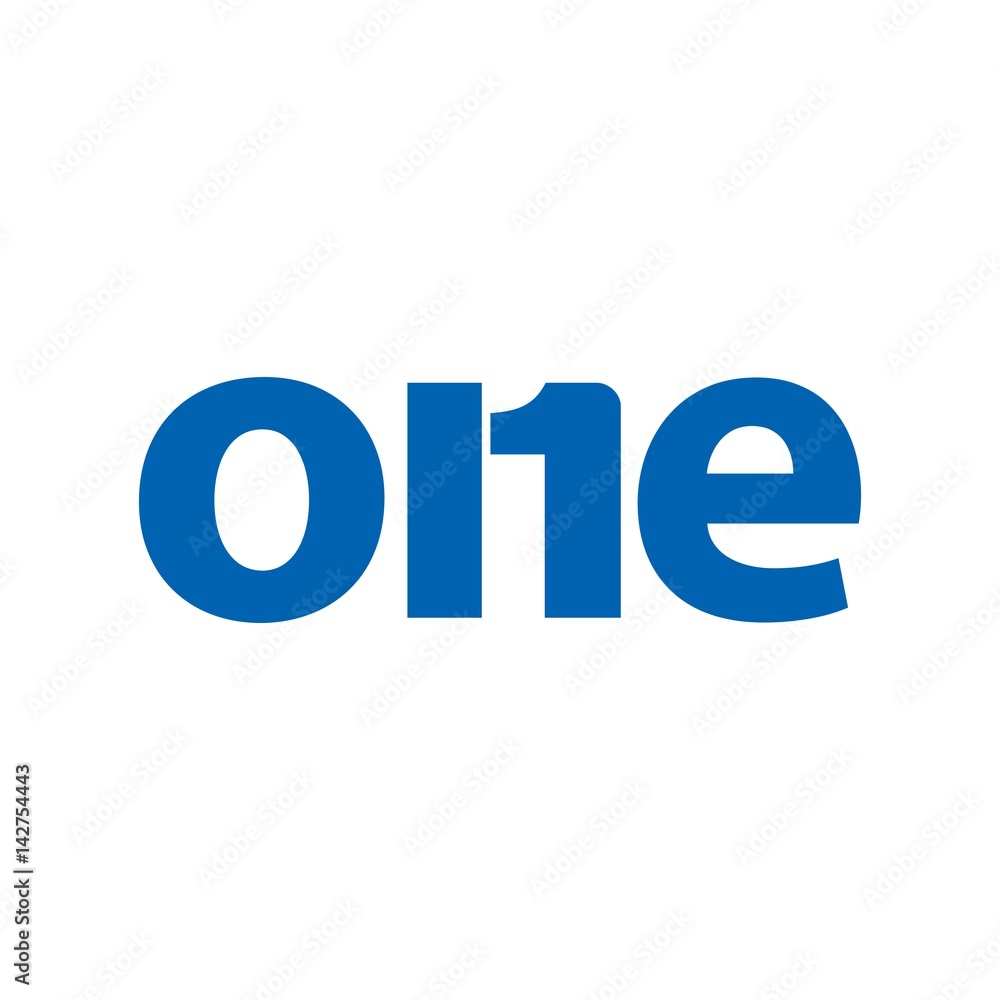 one logo vector. Stock Vector | Adobe Stock