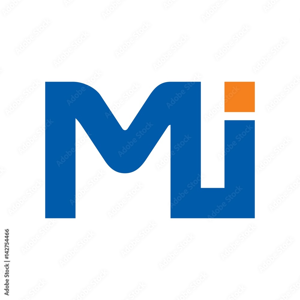 letter M and I logo vector Stock Vector | Adobe Stock