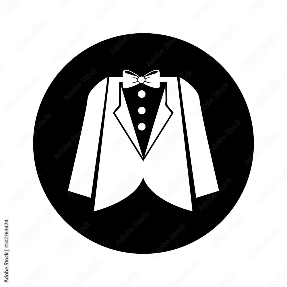 elegant masculine dress icon vector illustration design Stock Vector ...