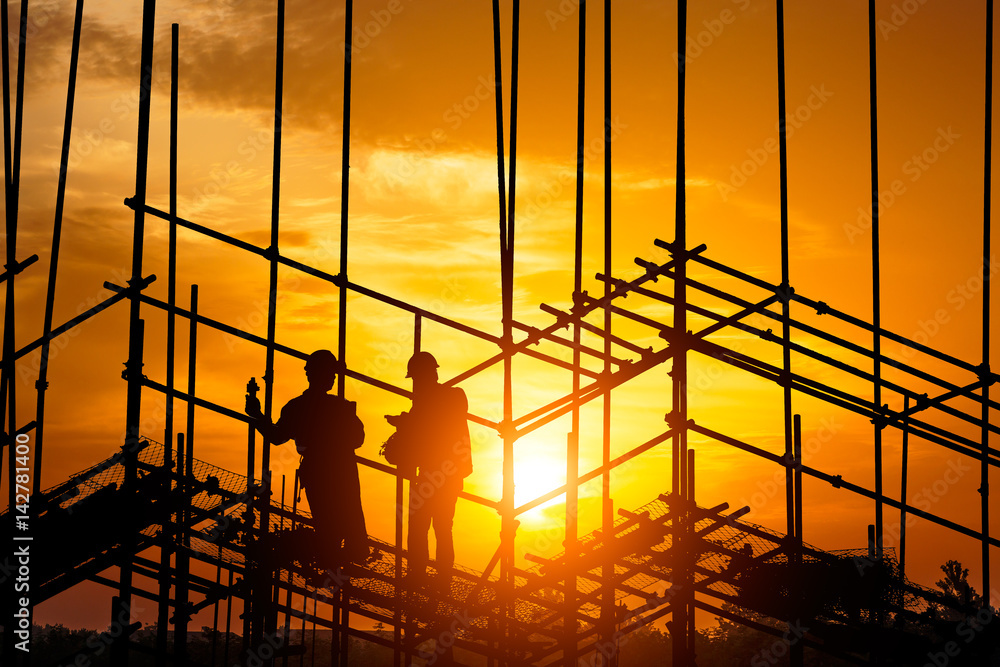 construction worker on construction site Stock Photo | Adobe Stock