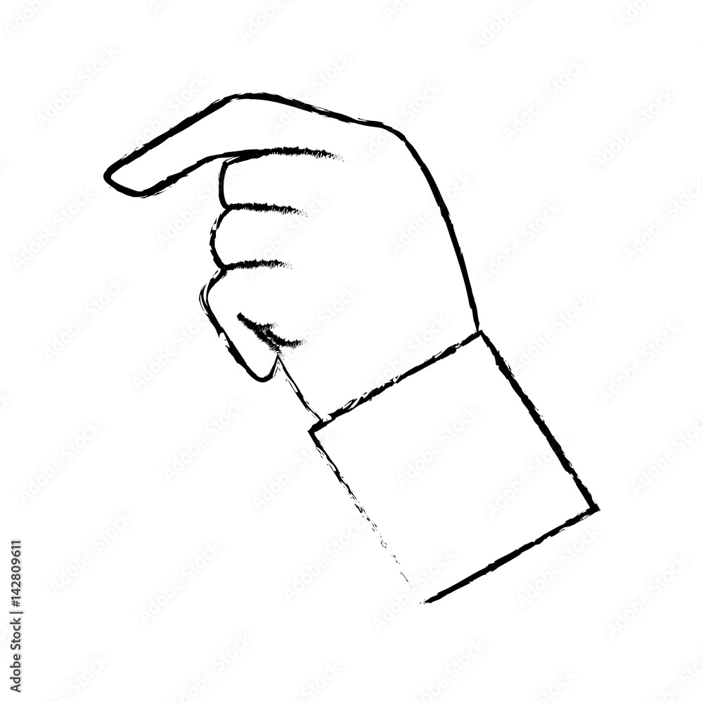 hand male finger pointer image vector illustration eps 10 Stock Vector ...