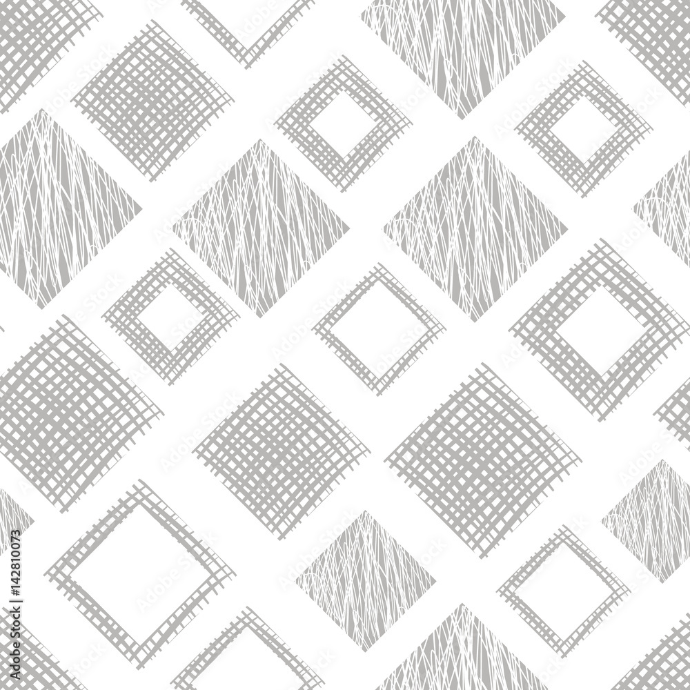 Seamless vector geometrical pattern with rhombus, squares, rectangles ...