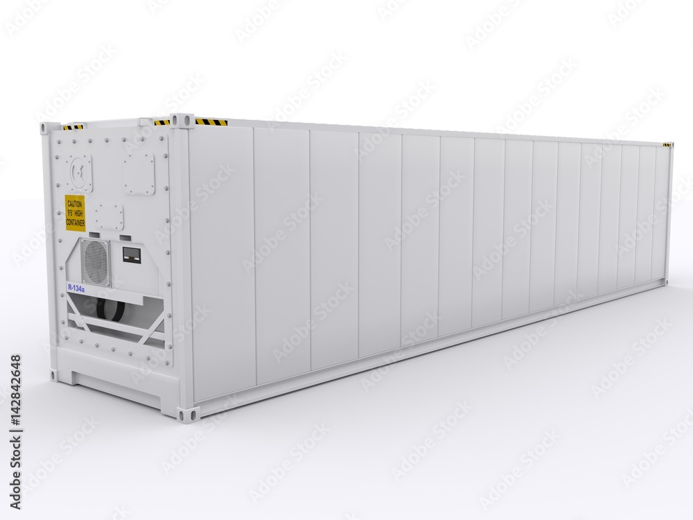 Reefer Container Stock Illustration | Adobe Stock