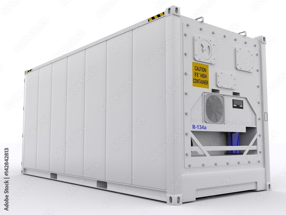 Reefer Container Stock Illustration | Adobe Stock