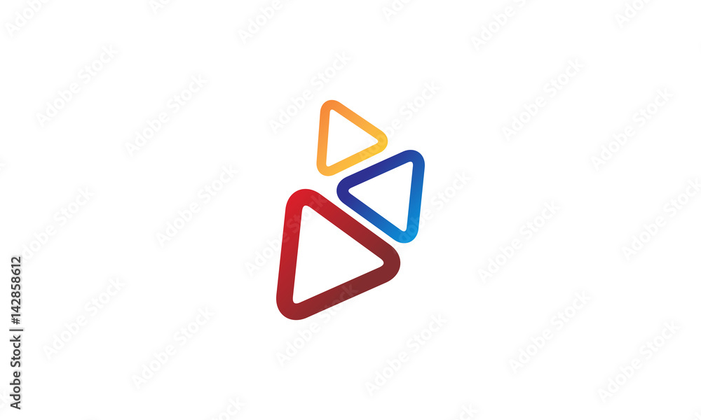 Triangle Logo Stock Vector | Adobe Stock