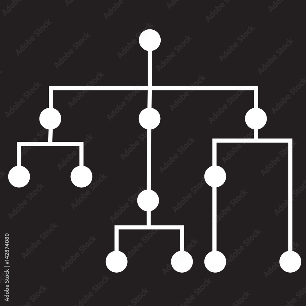 vector org chart icon Stock Vector | Adobe Stock