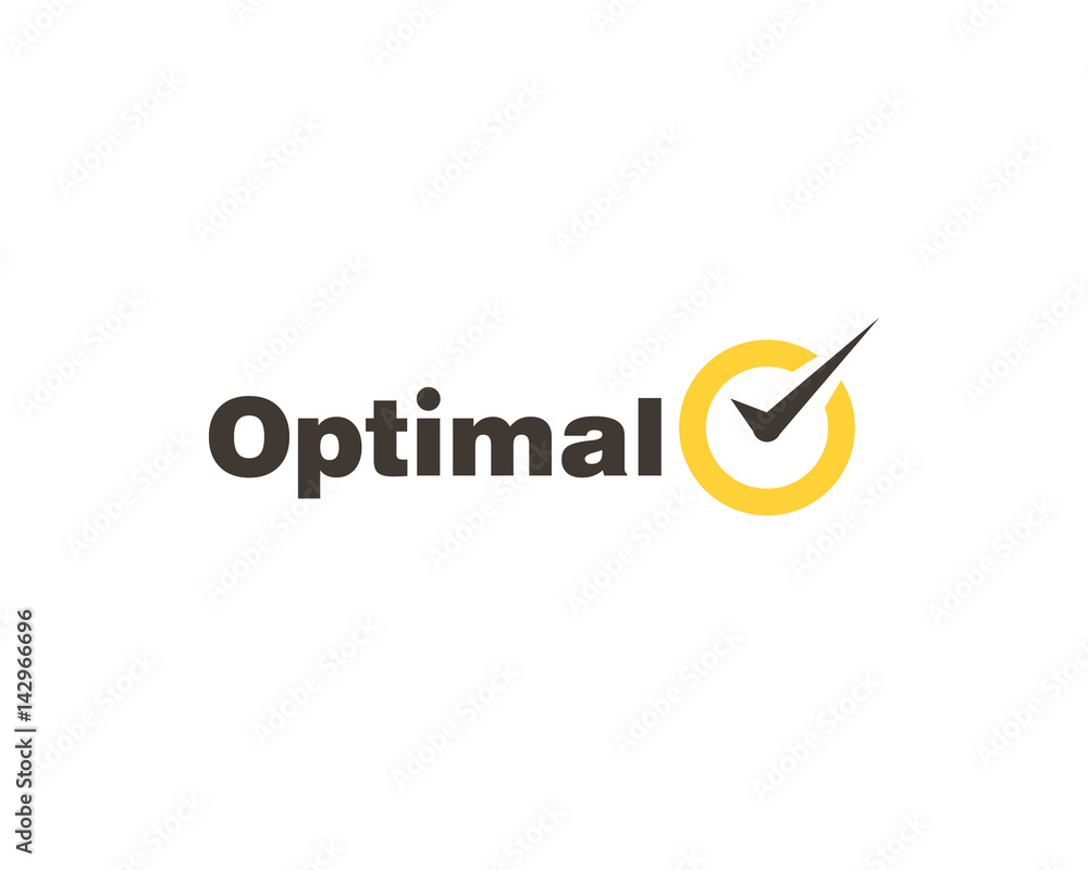 Optimal Icon Logo letter o Stock Vector | Adobe Stock