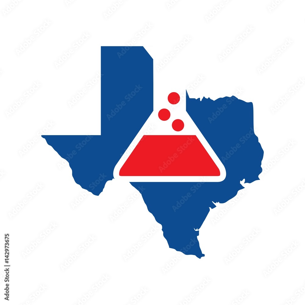 texas logo vector. laboratory logo. Stock Vector | Adobe Stock