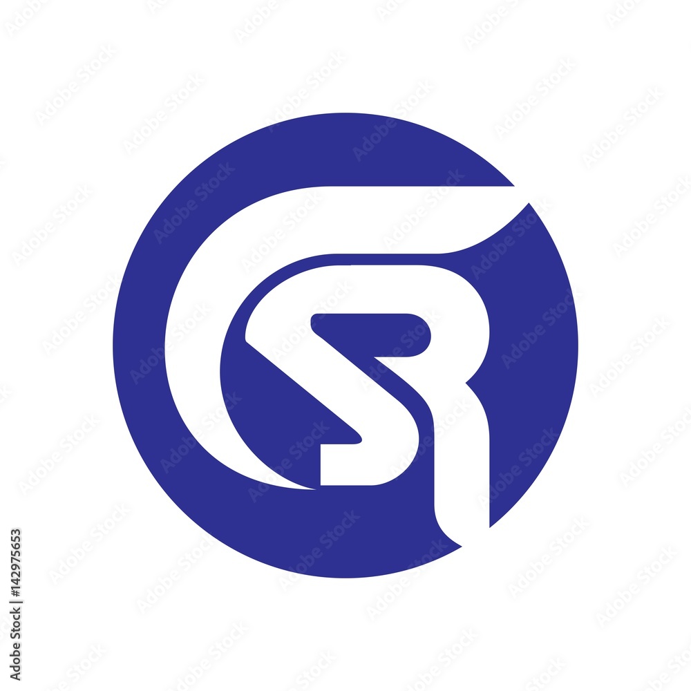 letter S and R logo vector. Stock Vector | Adobe Stock