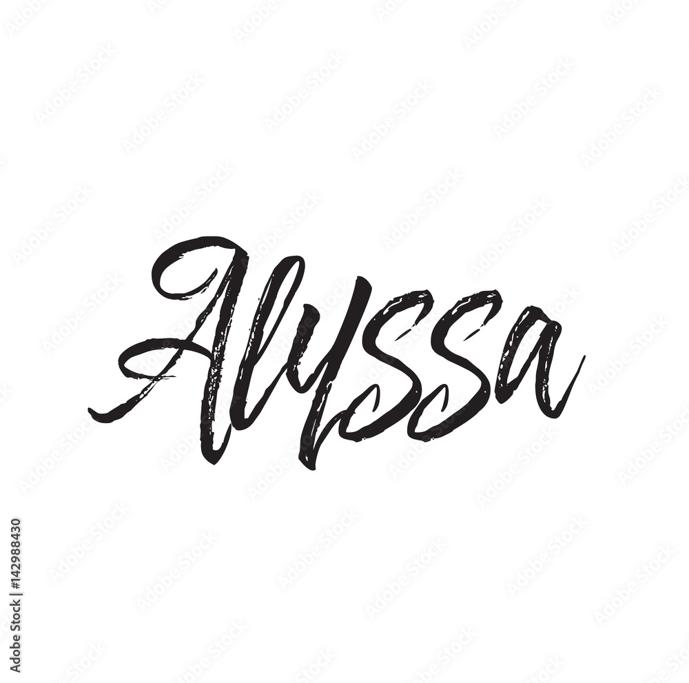 Alyssa In 3 D Lettering