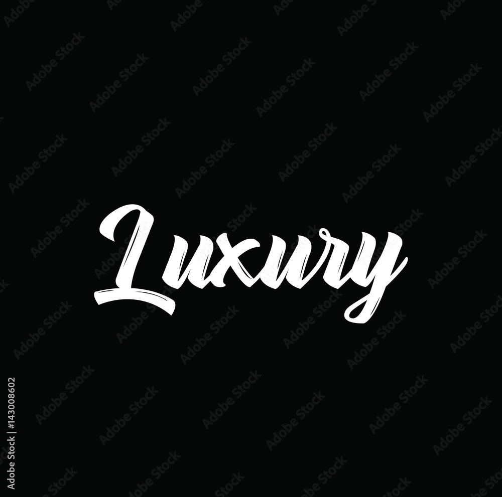 luxury, text design. Vector calligraphy. Typography poster. Stock ...