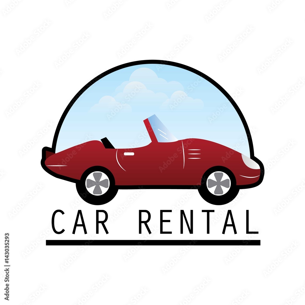 car rent logo with text space for your slogan / tagline, vector ...
