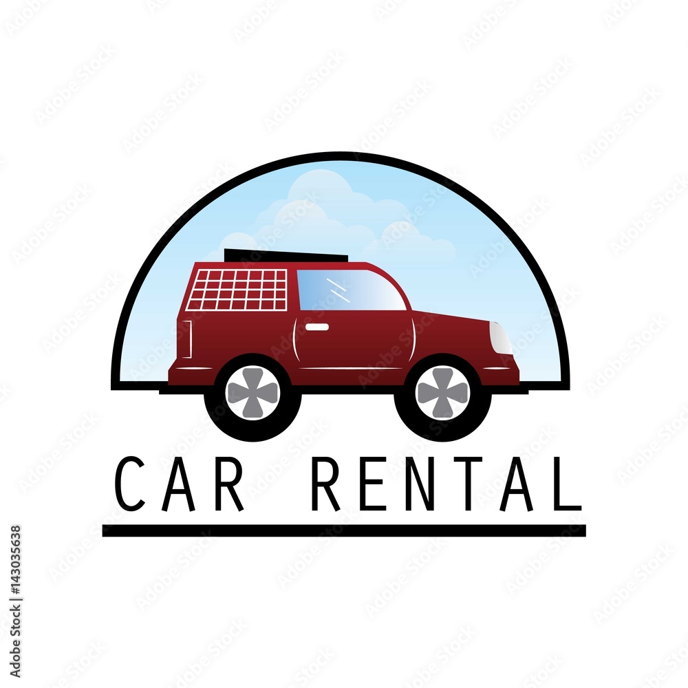car rent logo with text space for your slogan / tagline, vector ...
