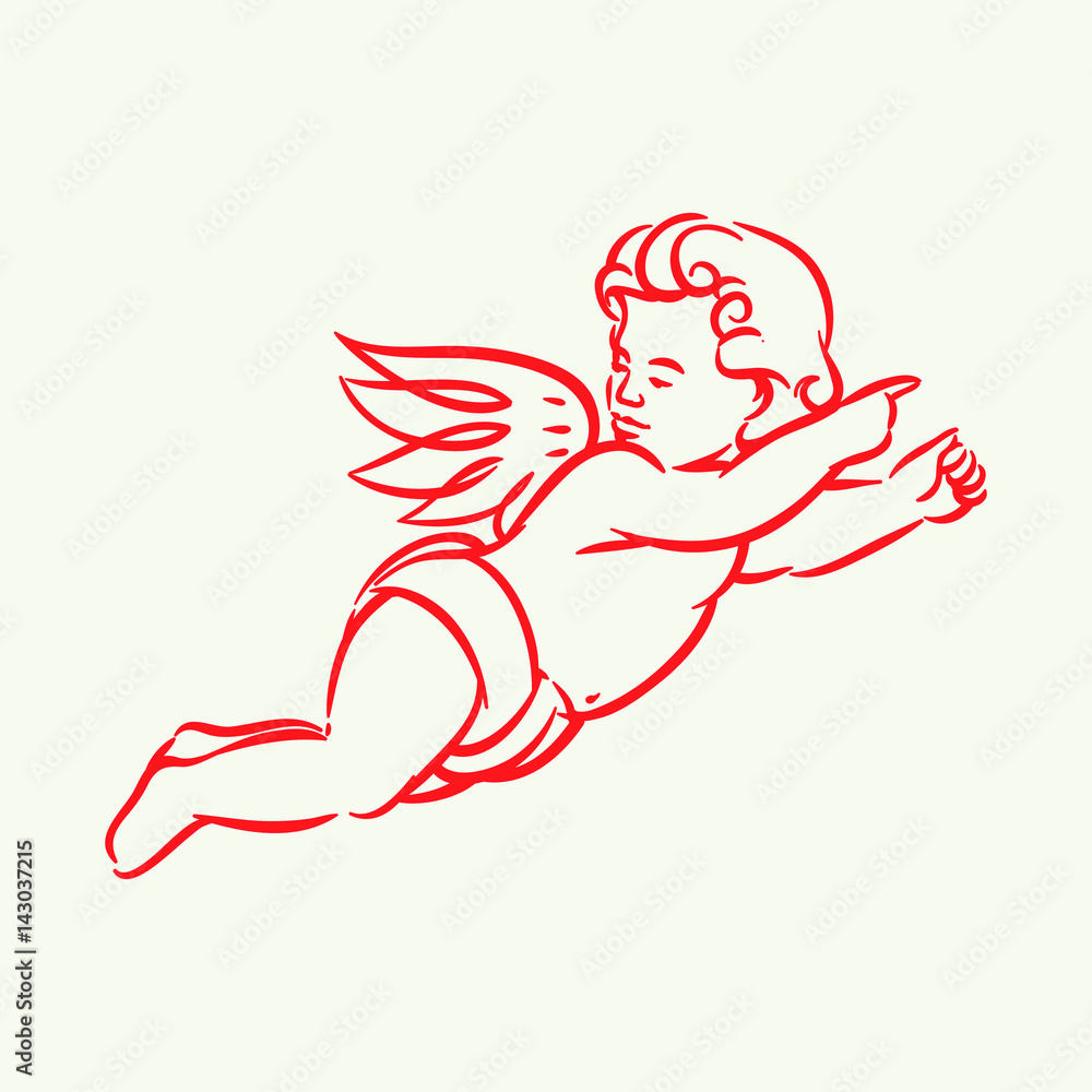 Vintage Angel Vector
