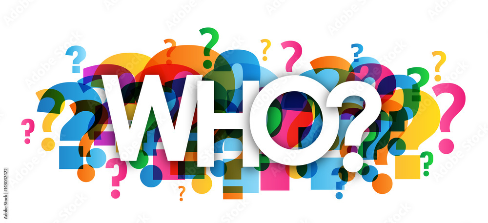 "WHO?" Vector Overlapping Letters Icon Stock Vector | Adobe Stock