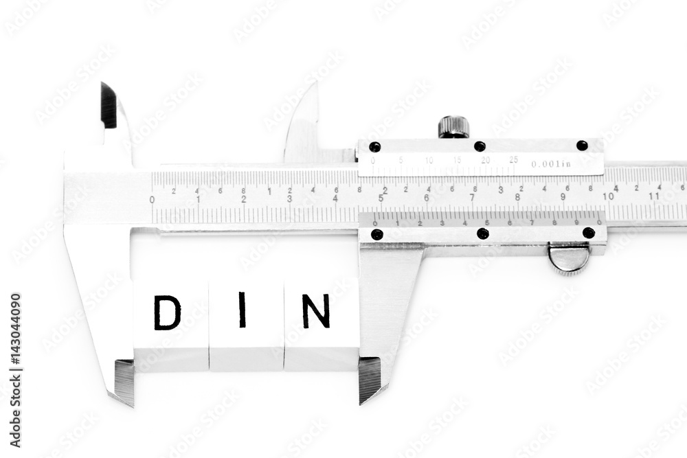Messschieber mit DIN-Symbol Stock Photo | Adobe Stock
