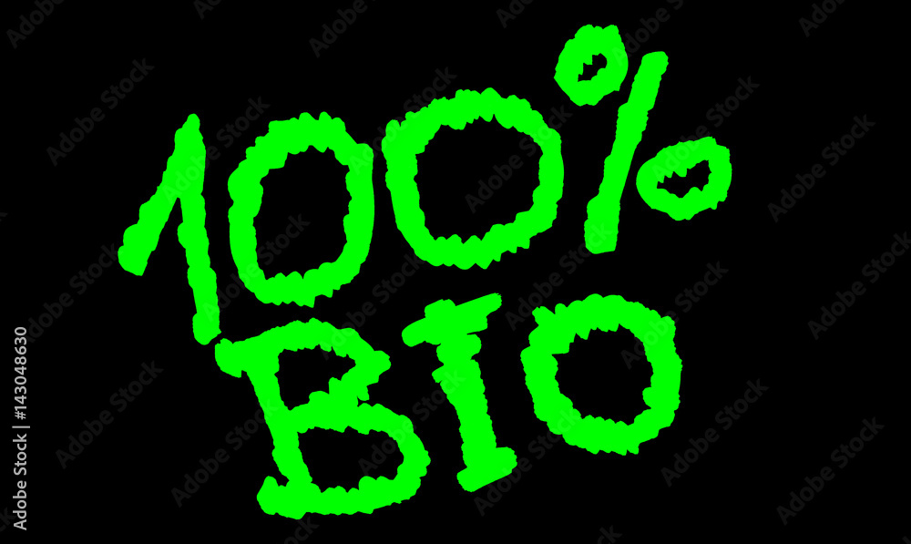 100% Bio Stock-Illustration | Adobe Stock